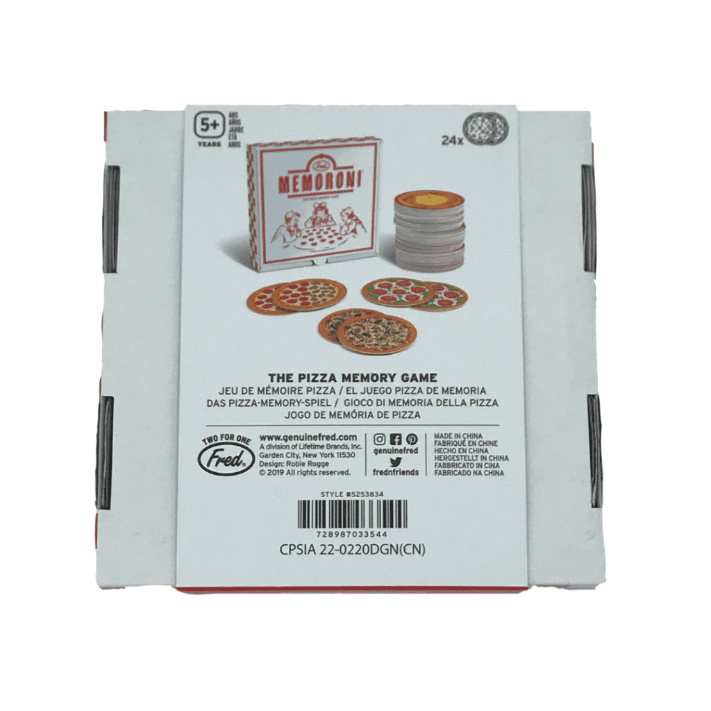 MEMORONI Pizza Memory Game - Small Mart General Mercantile