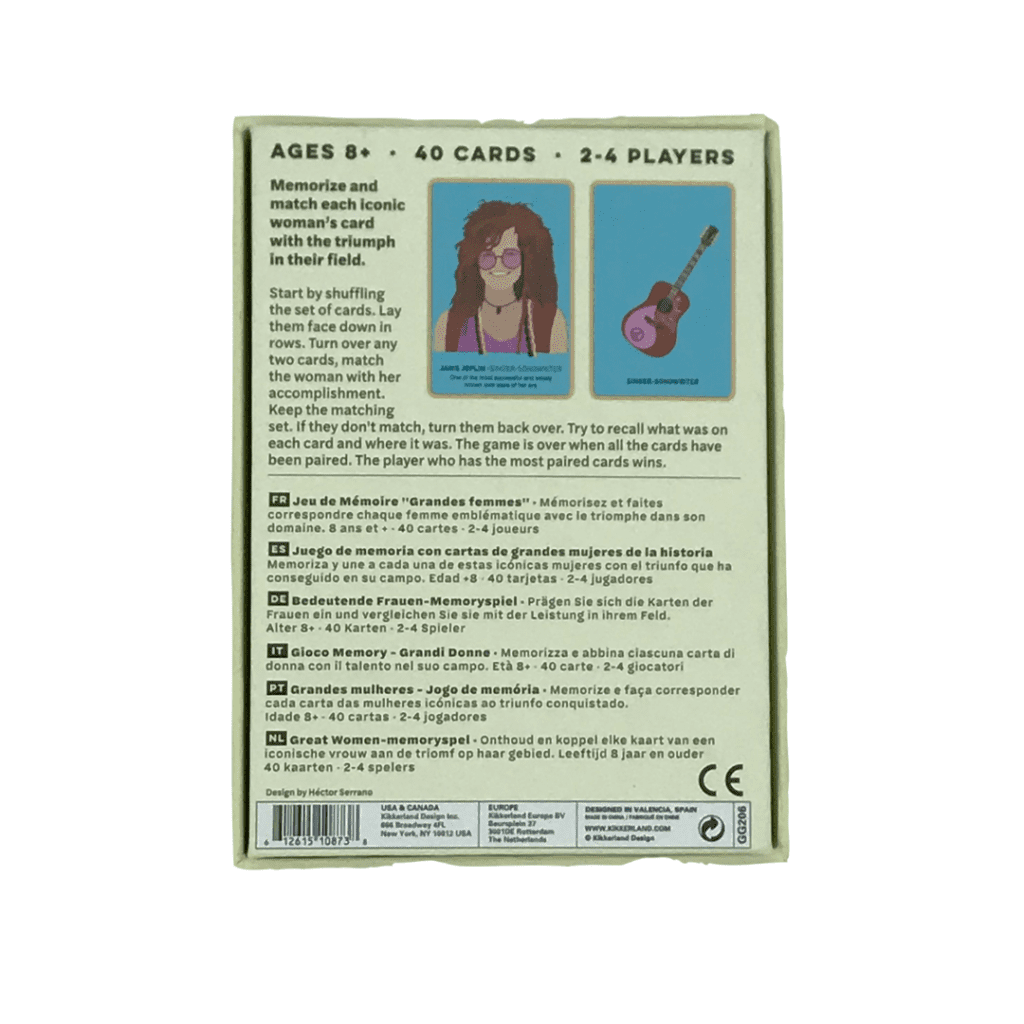 GREAT WOMEN MEMORY GAME - Small Mart General Mercantile