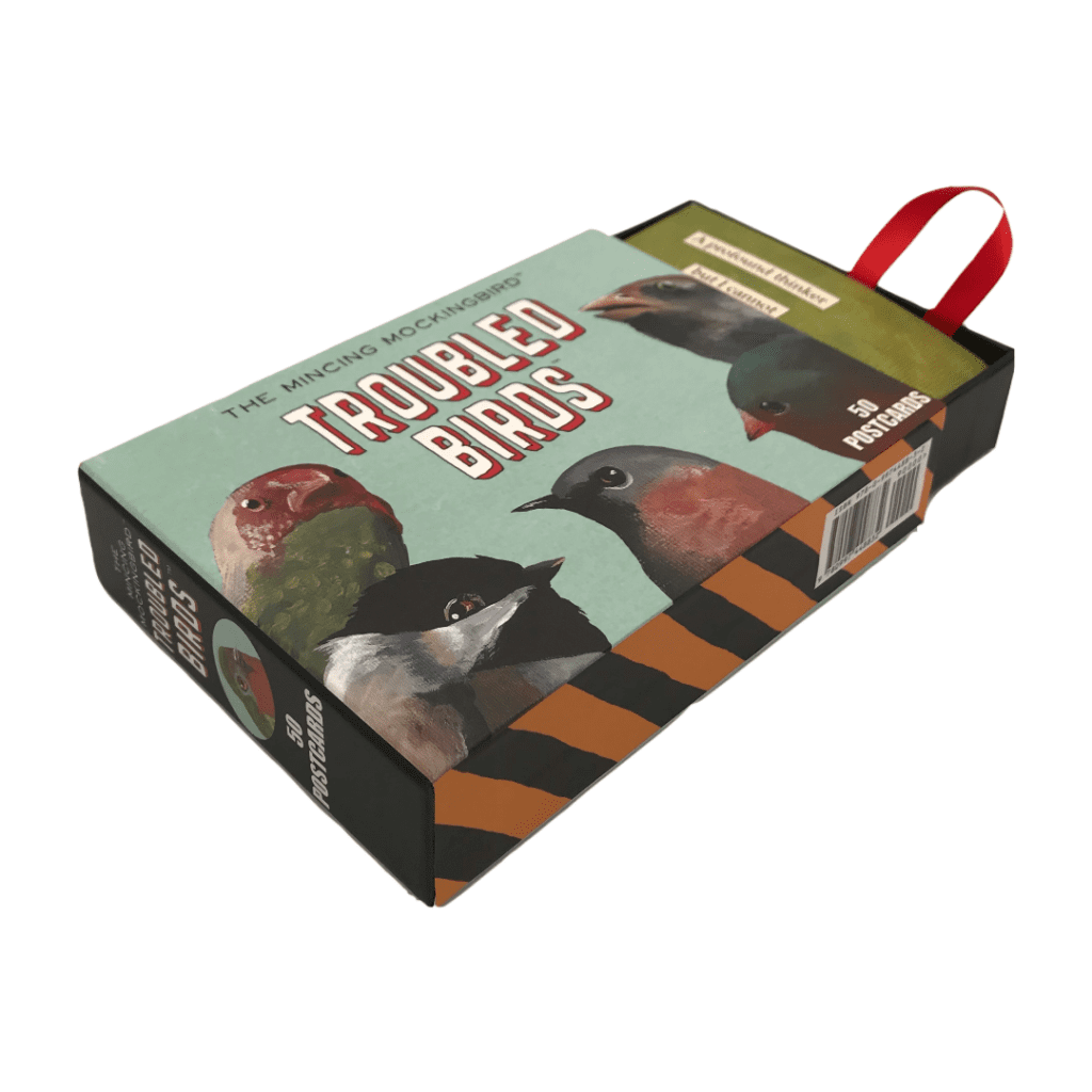 Troubled Birds - 50 Postcards - Small Mart General Mercantile